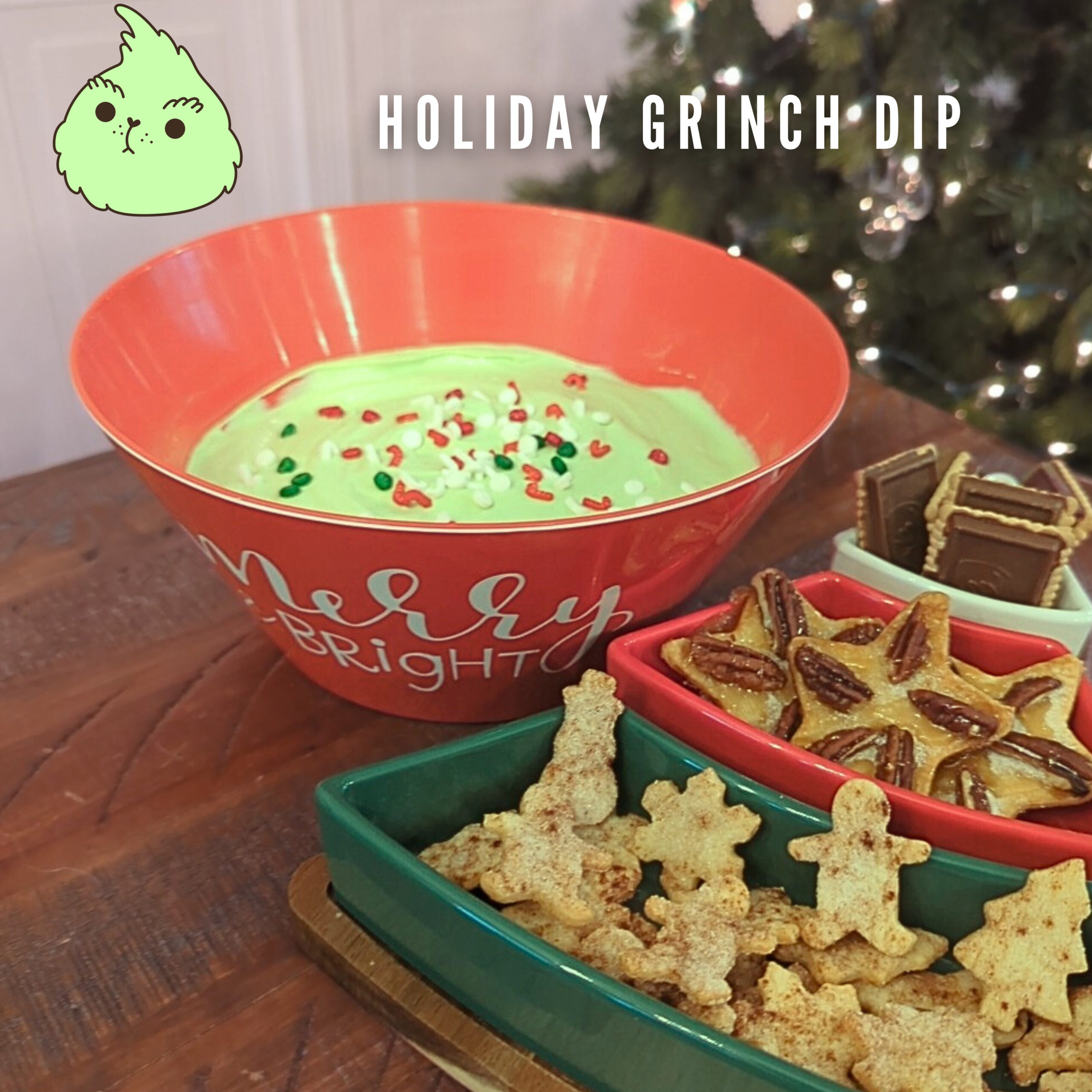 Family Treat – Christmas Holiday Grinch Dip